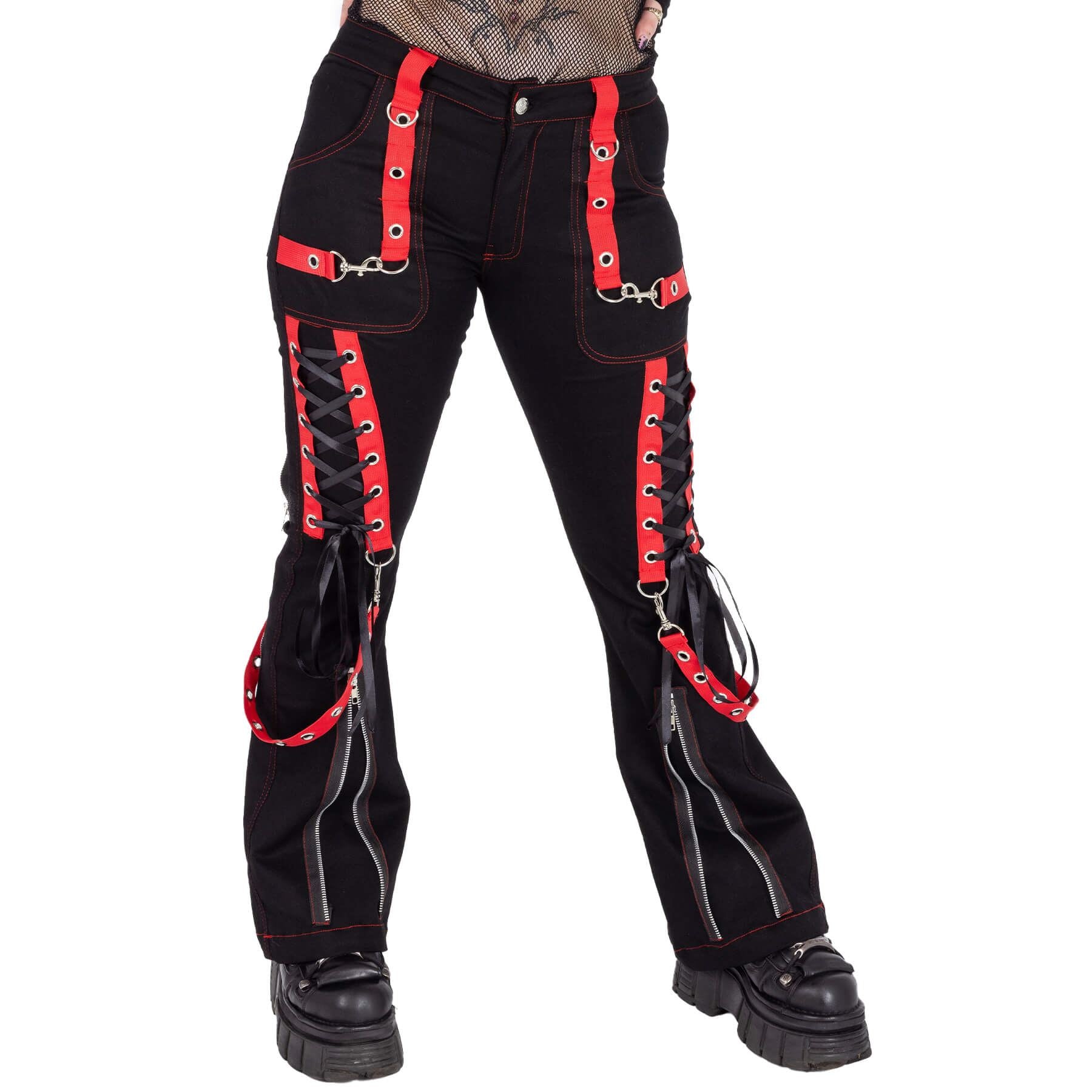 POIZEN INDUSTRIES TRINITY PANTS - BLACK/RED – Osiris Gothic